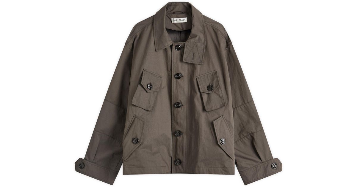 Our Legacy Nylon Service Jacket in Brown for Men | Lyst