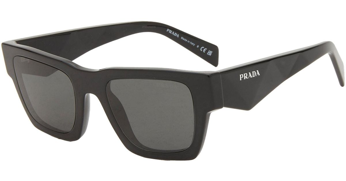 Prada Pr A06S Sunglasses in Gray for Men | Lyst