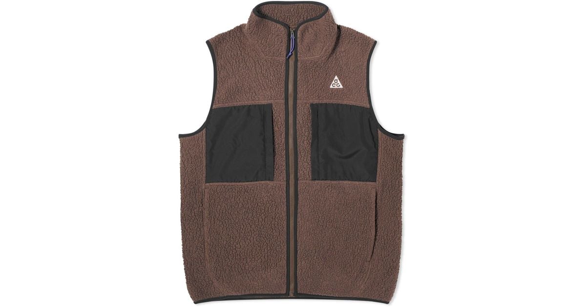 Nike Acg Arctic Wolf Vest in Brown for Men | Lyst UK