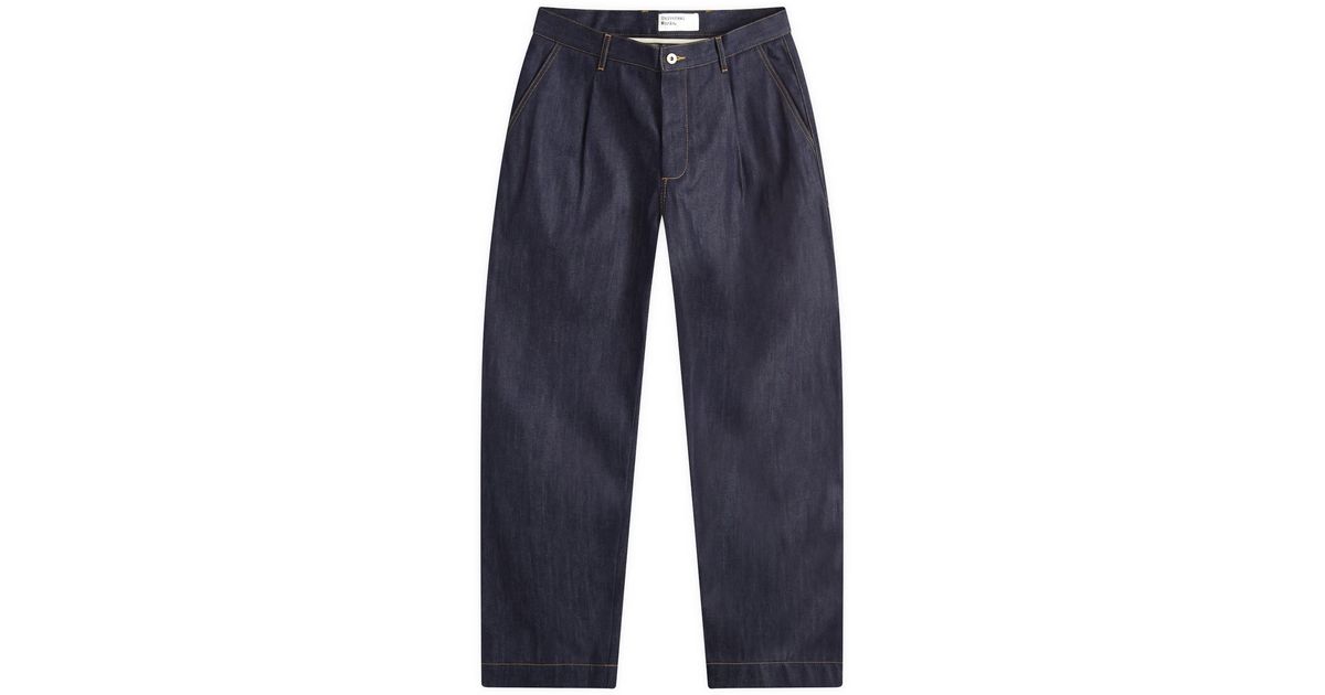 Universal Works Denim Duke Pants in Blue for Men | Lyst