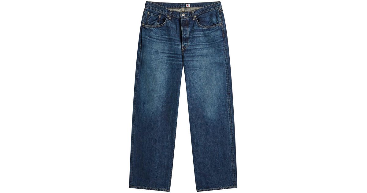 Edwin Denim Wide Pants in Blue for Men | Lyst