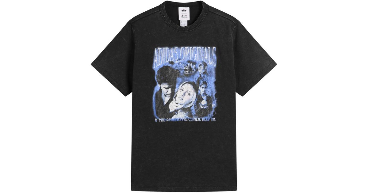adidas Buffy T-Shirt in Black | Lyst UK