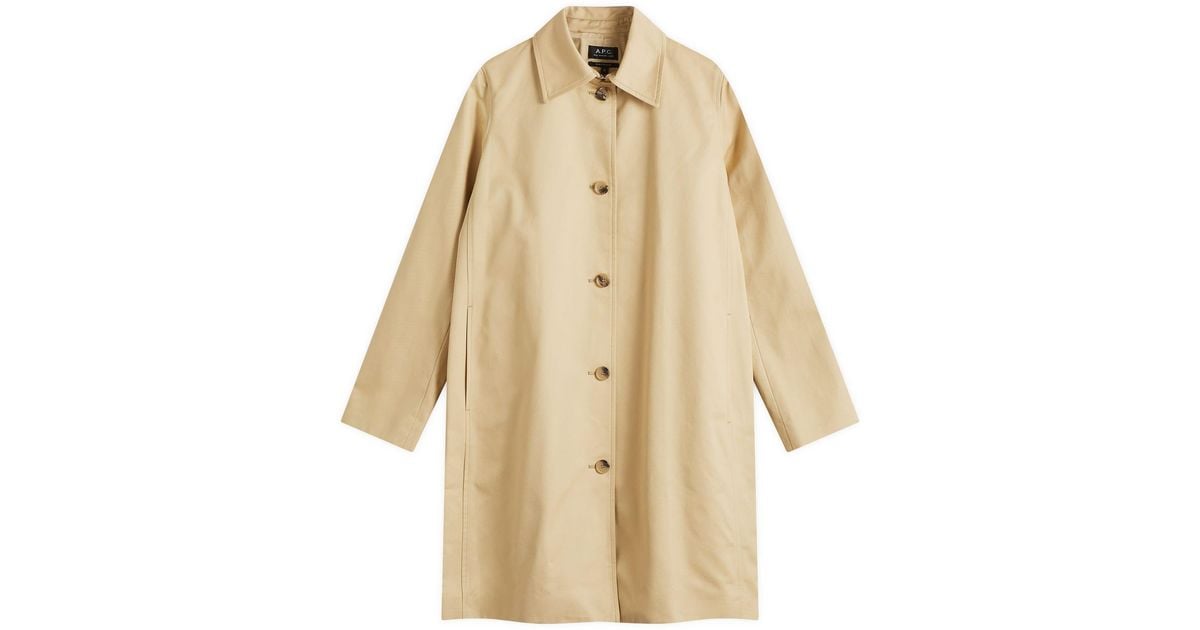 A.P.C. Faustine Mac Jacket in Natural | Lyst