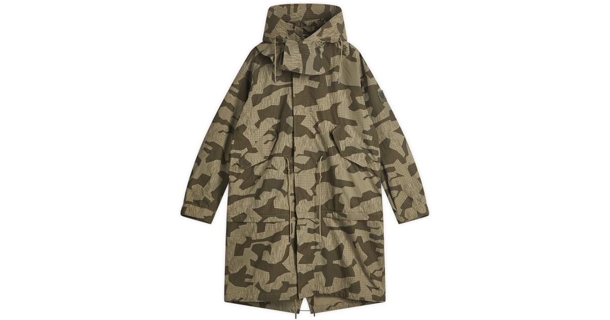 Belstaff Terrain Camo Canopy Parka Jacket in Green for Men | Lyst