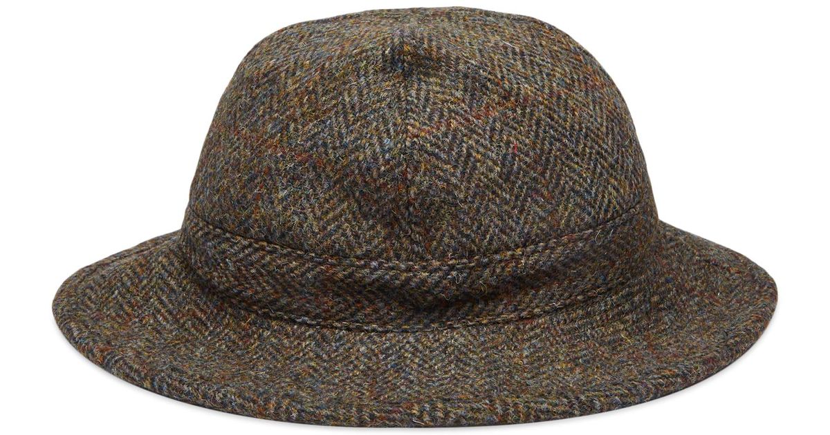 Orslow Harris Tweed Hat In Brown For Men Lyst