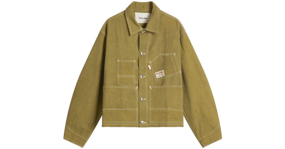 STORY mfg. Station Jacket in Green for Men | Lyst