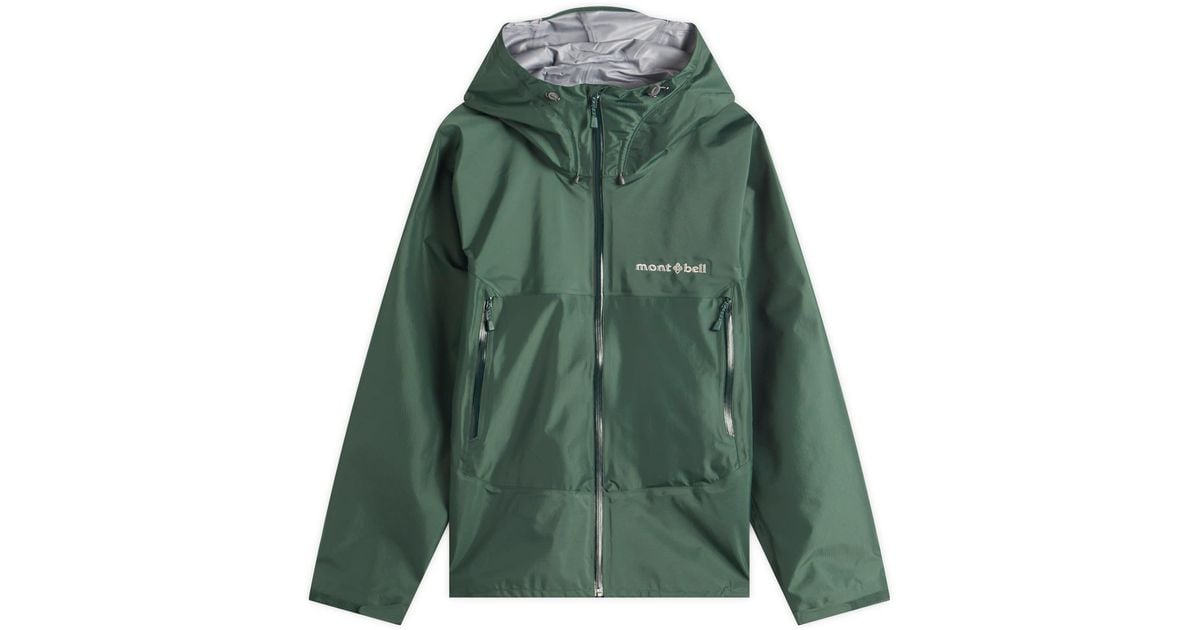 Montbell Rain Dancer Jacket in Green for Men | Lyst UK
