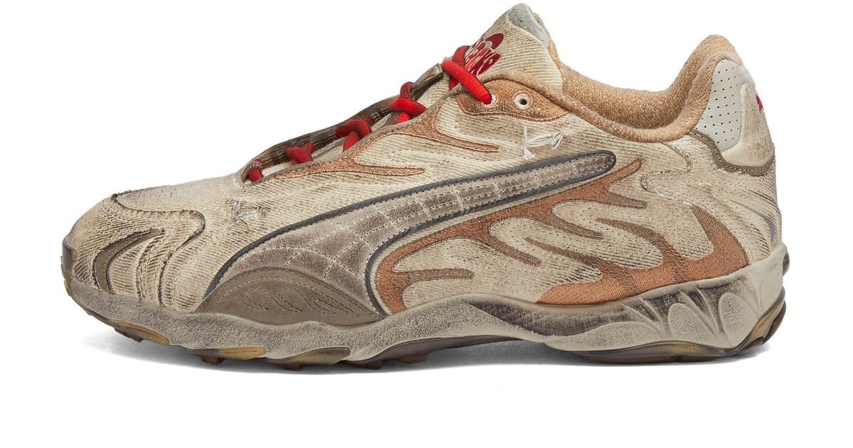 PUMA X A$Ap Rocky Inhale Distressed Canvas in Brown for Men | Lyst