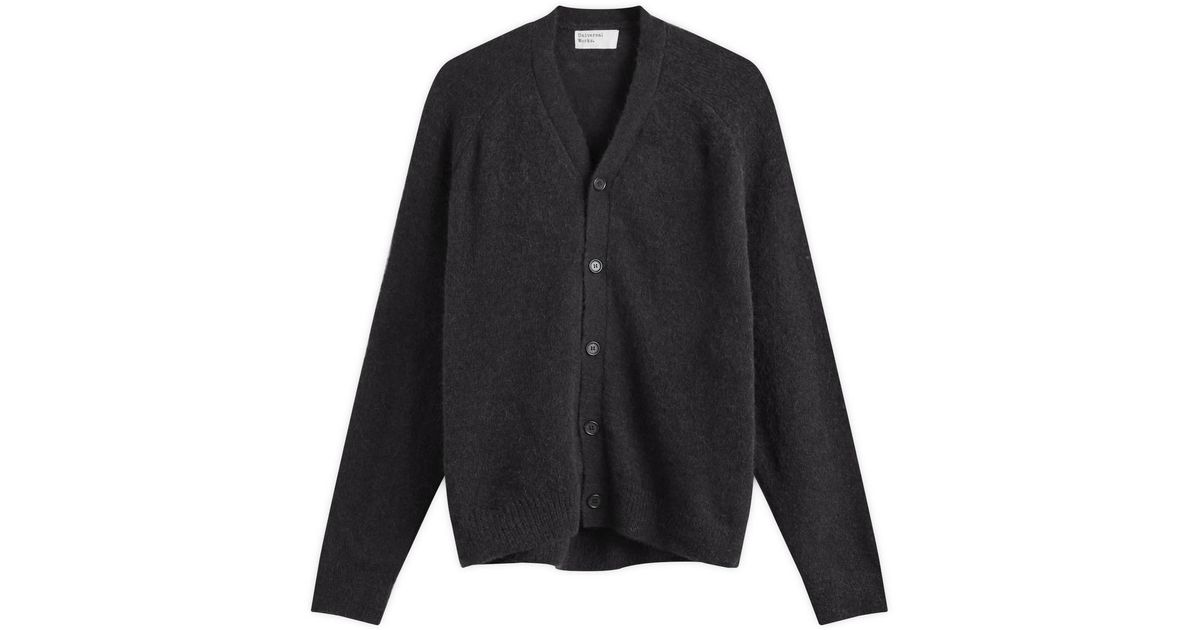 Universal Works Alpaca David Cardigan in Black for Men | Lyst UK