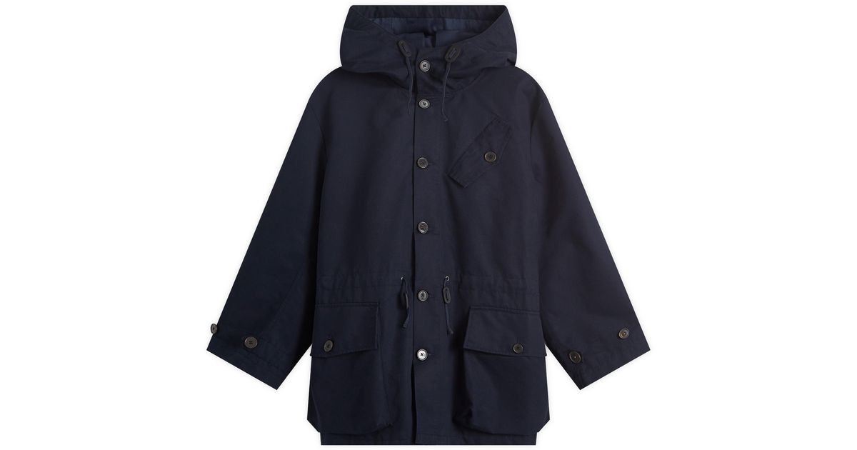 Universal Works Boston Parka Jacket in Blue for Men | Lyst