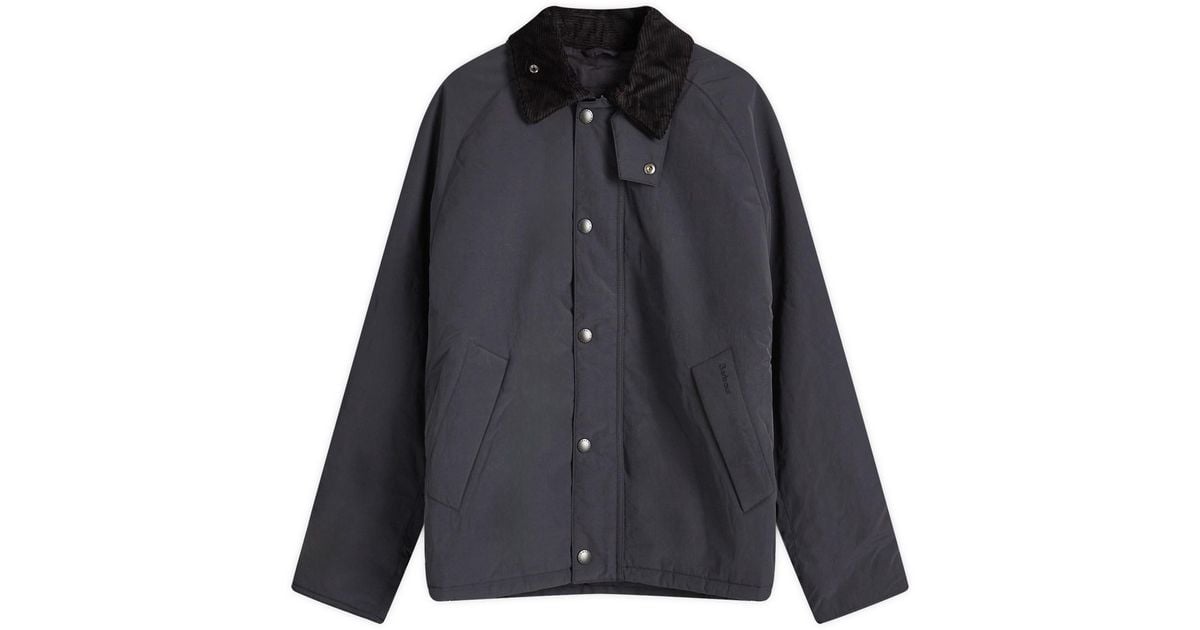 Barbour Transport Padded Casual Jacket in Black for Men | Lyst