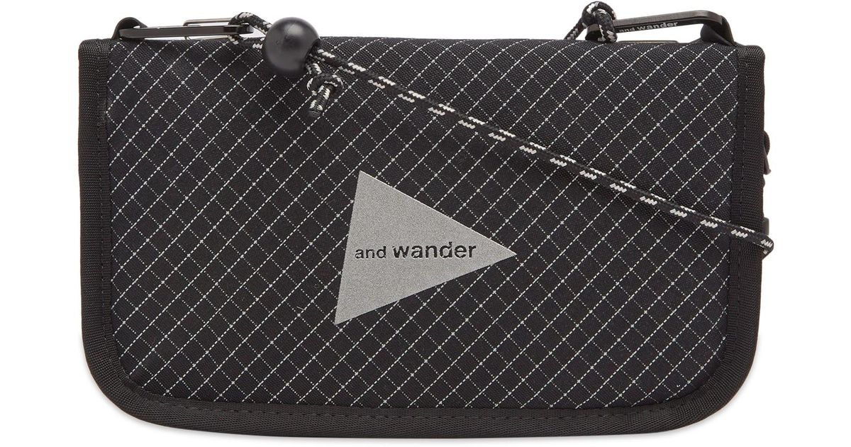and wander Reflective Ripstop Pouch in Black for Men | Lyst