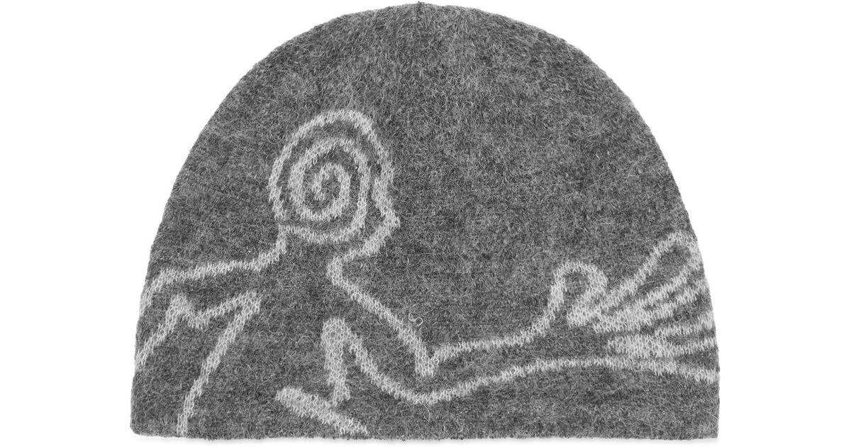 Hiking Patrol Moscot Mohair Mixed Knit Beanie in Grey for Men | Lyst UK