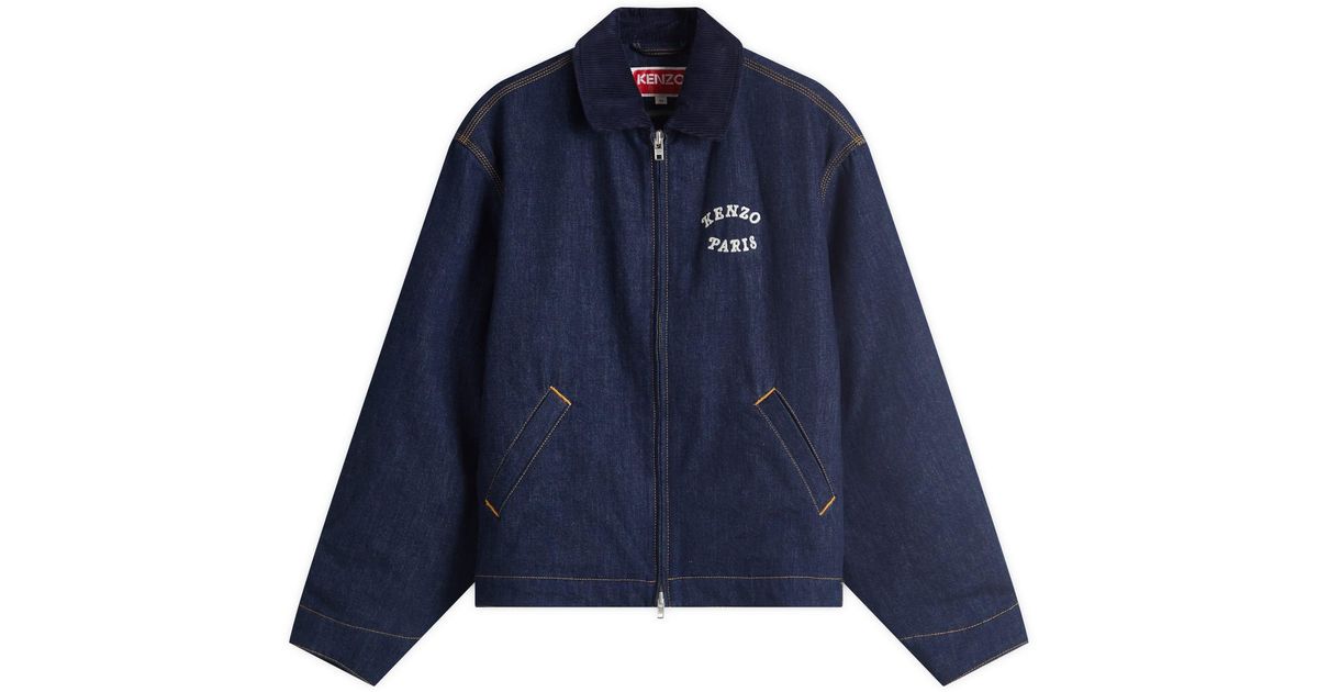 KENZO Verdy Collection Padded Workwear Jacket in Blue for Men | Lyst