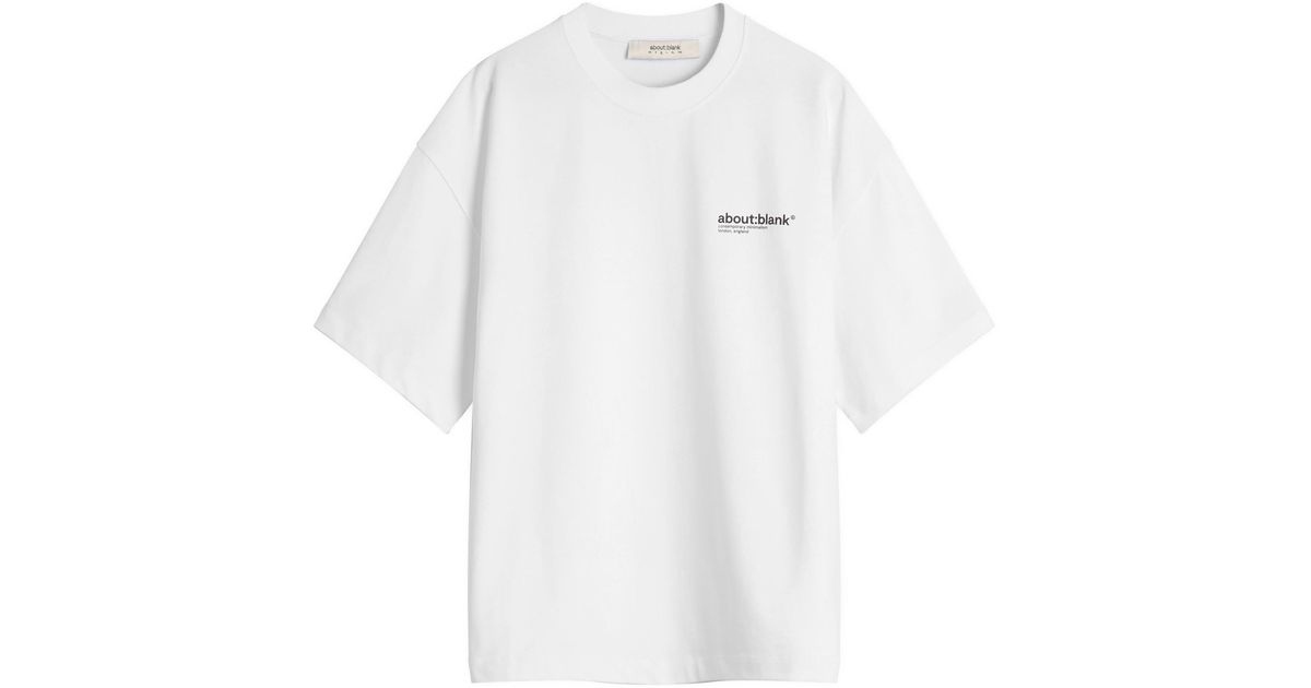 About Blank Collection T-Shirt in White for Men | Lyst UK