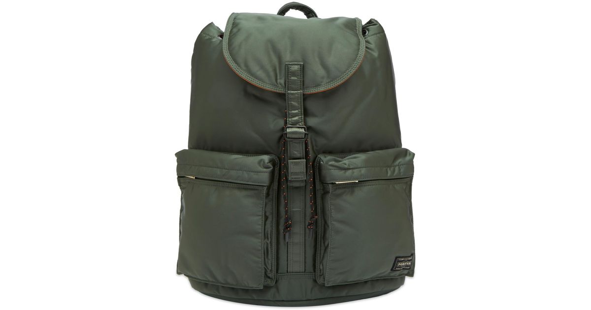 Porter-Yoshida and Co Rugged Nylon Tanker Backpack in Green | Lyst