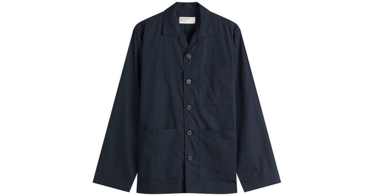 Universal Works Broad Cloth Cancun Jacket in Blue for Men | Lyst