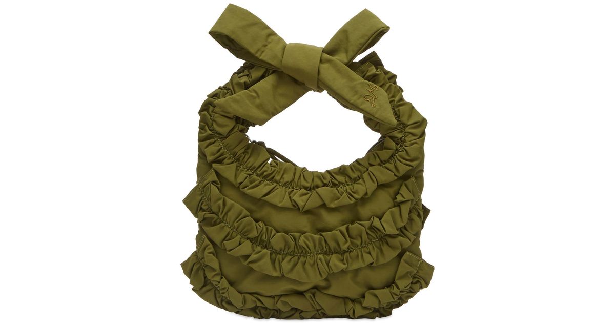 Damson Madder Quinn Ruffle Bag Presented By End in Green | Lyst UK