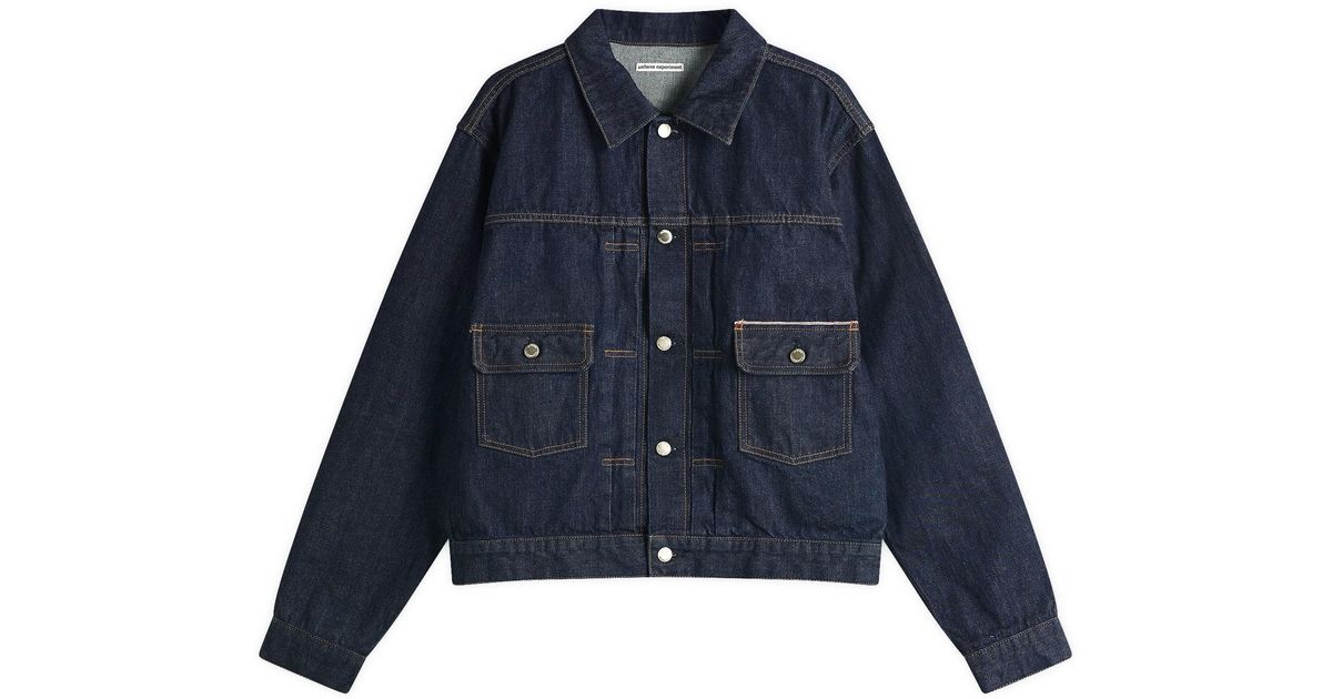 Uniform Experiment Washed Denim Jacket in Blue for Men | Lyst