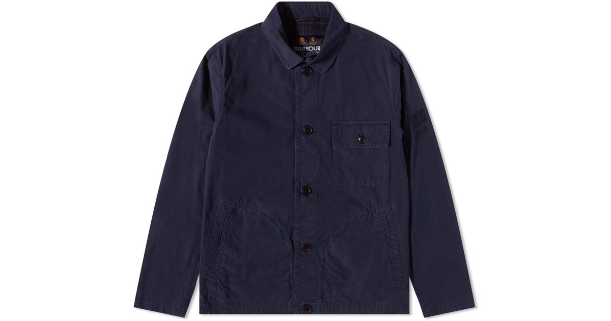 Barbour International Steve Mcqueen Terrance Chore Jacket in Blue for ...