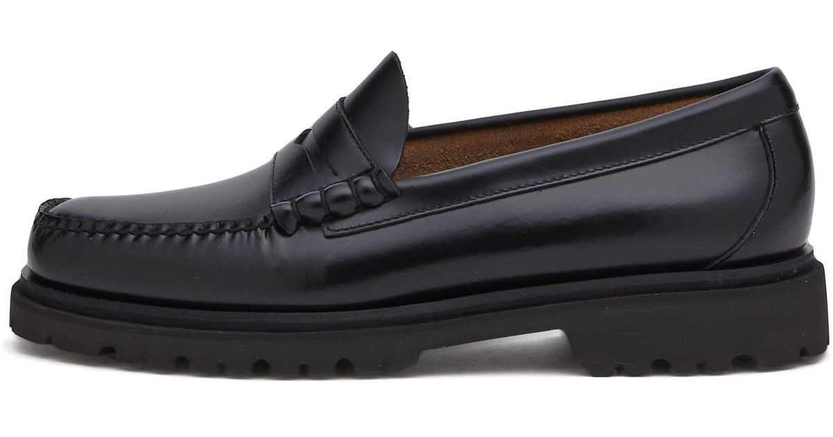 G.H. Bass & Co. Larson Step Lug Moc in Black for Men | Lyst