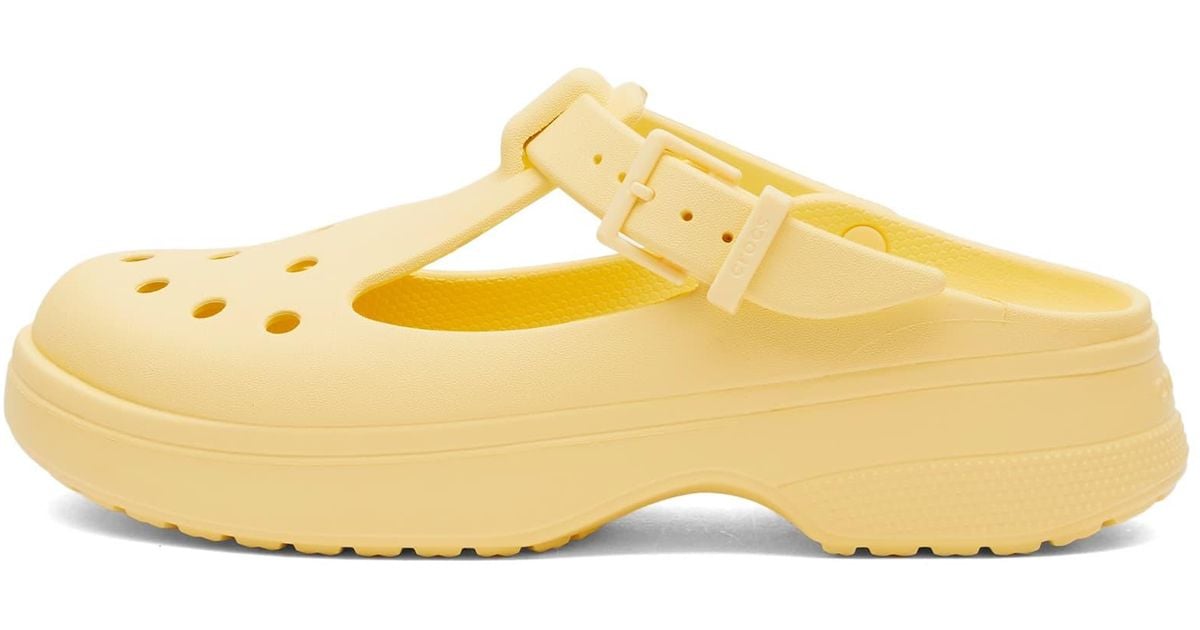 Crocs™ Classic Mary Jane Clog in Yellow | Lyst