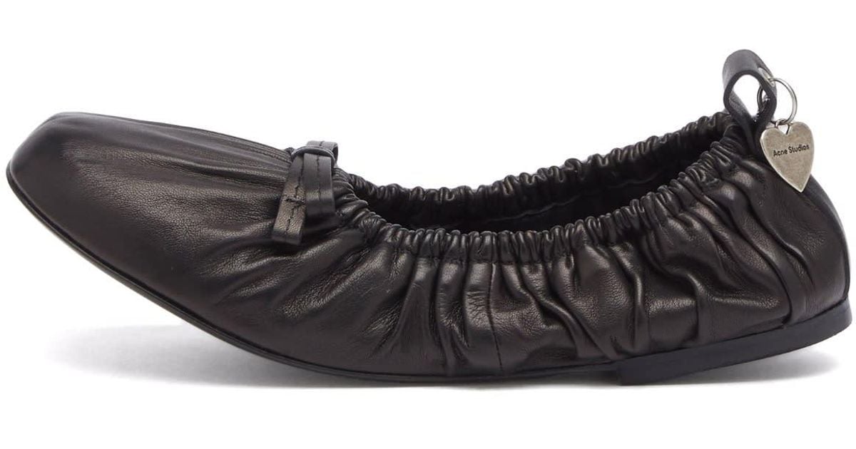 Acne Studios Texture Ballet Flat in Black | Lyst