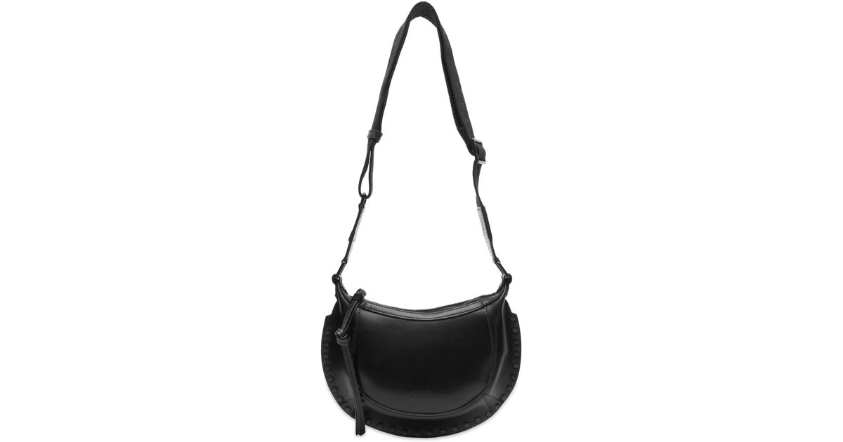Isabel Marant Oskan Mini Moon Bag in Black | Lyst