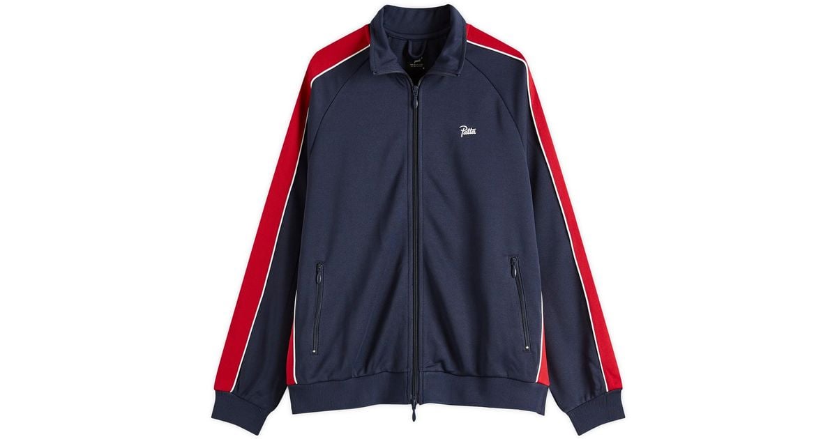 PATTA Tricot Track Jacket in Blue for Men | Lyst