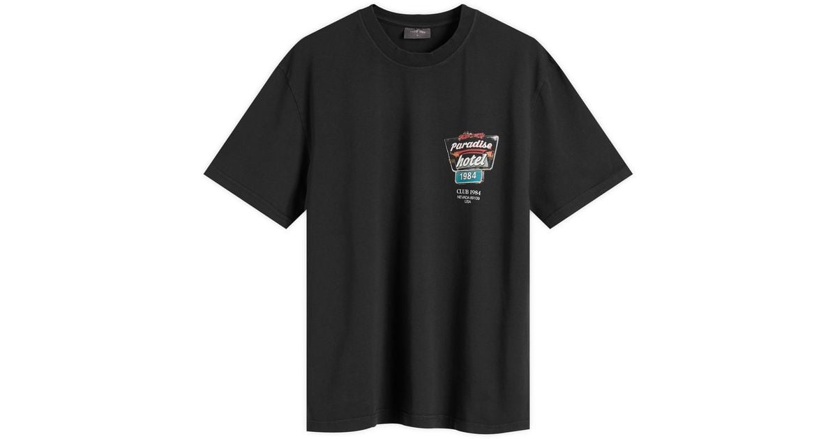 Club 1984 Paradise Hotel T-Shirt in Black for Men | Lyst UK