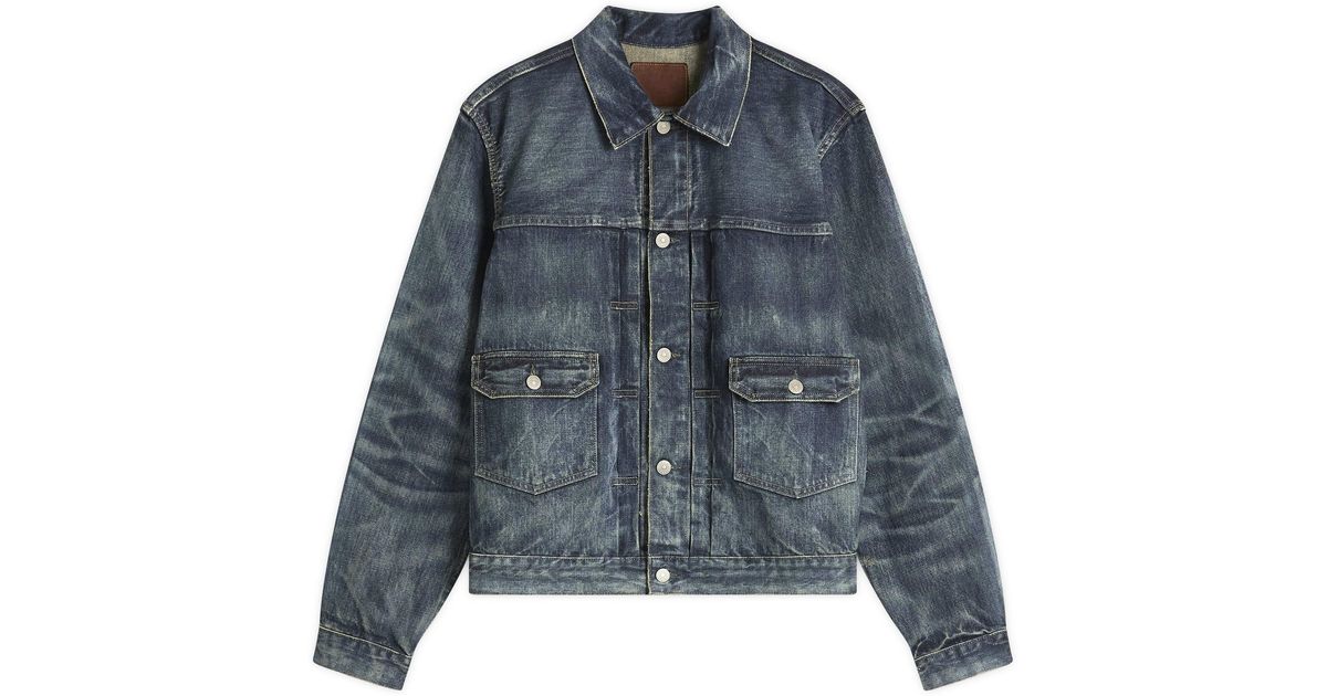 RRL Type 2 Denim Trucker Jacket in Blue for Men | Lyst