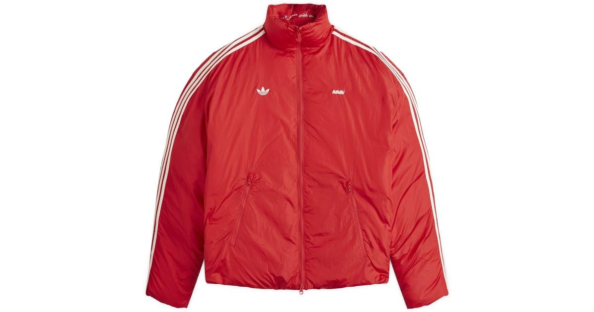 adidas By Avavav Puffer Jacket in Red | Lyst