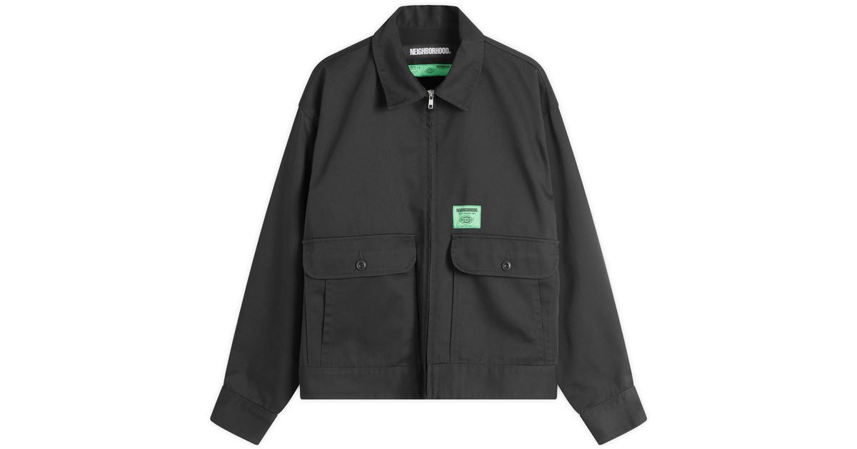 Neighborhood X Dickies Zip Work Jacket in Black for Men | Lyst