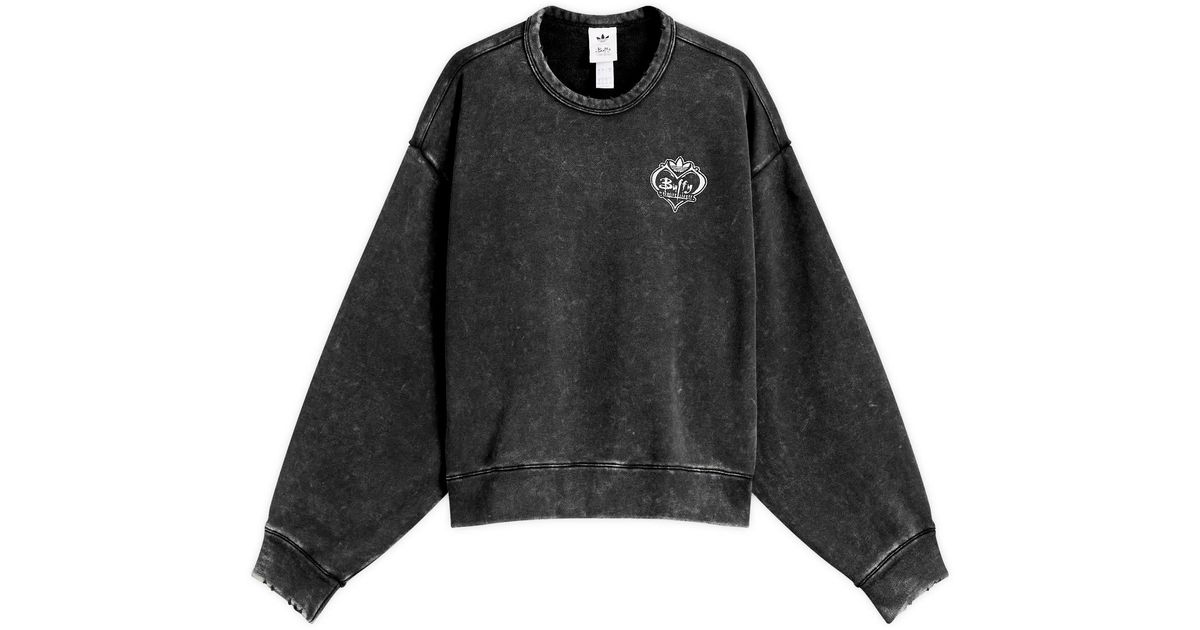 adidas Buffy Crew in Black | Lyst UK