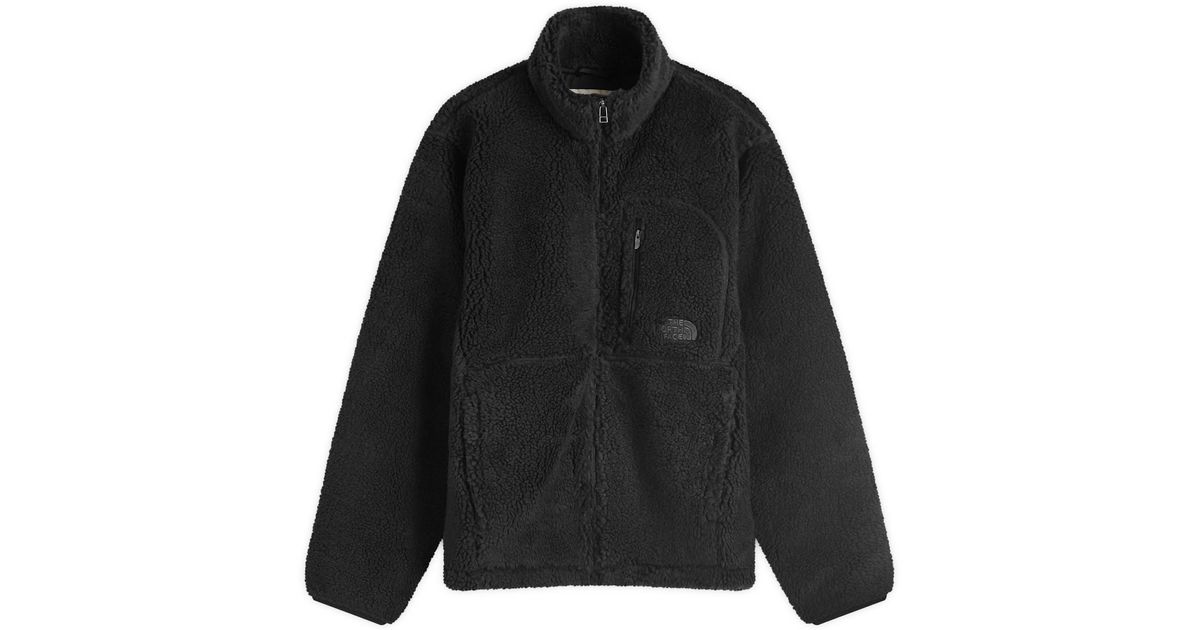 The North Face Heritage Extreme Pile Zip Jacket in Black for Men | Lyst