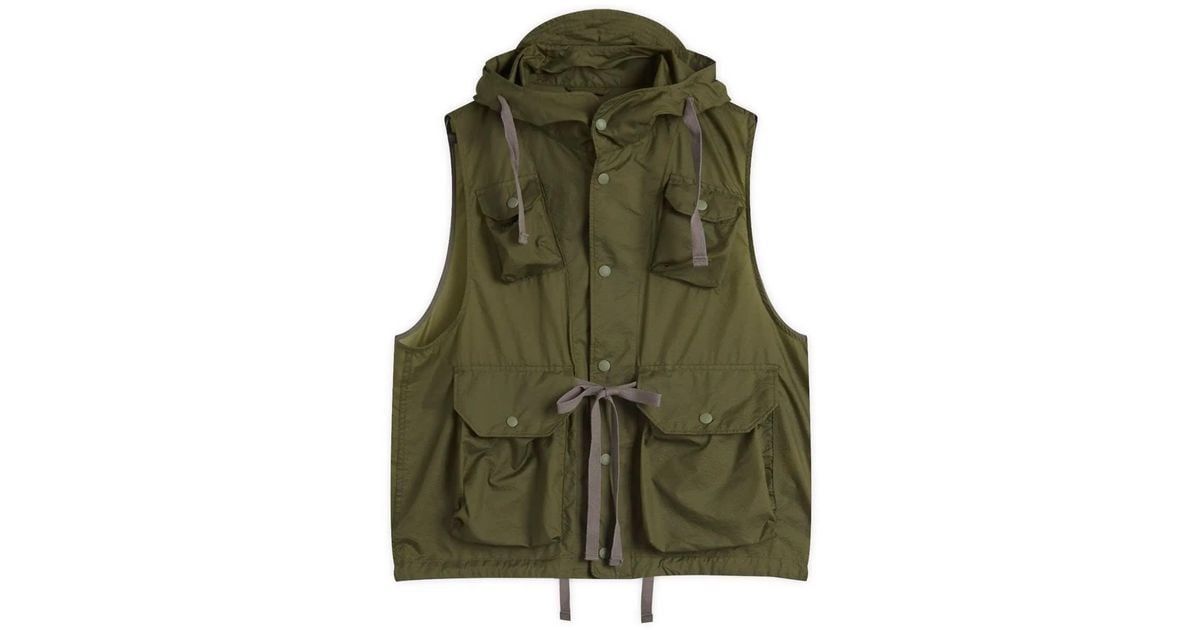 Engineered Garments Field Vest in Green for Men | Lyst