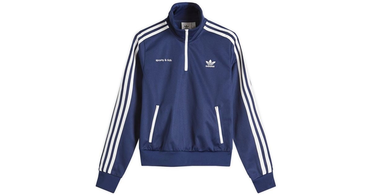 adidas X Sporty & Rich Track Top in Blue | Lyst