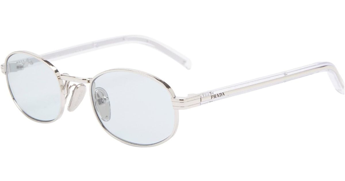 Prada 0Pr B53S Sunglasses in White | Lyst UK
