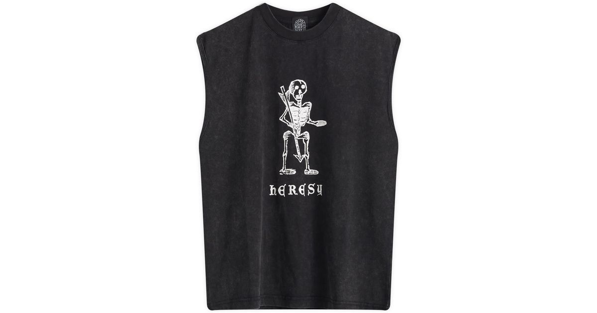 Heresy Skeleton Vest in Black for Men | Lyst