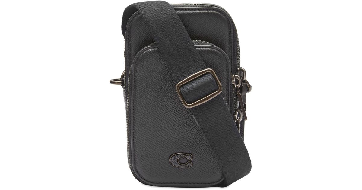 COACH Crossbody Phone Pack in Black for Men | Lyst