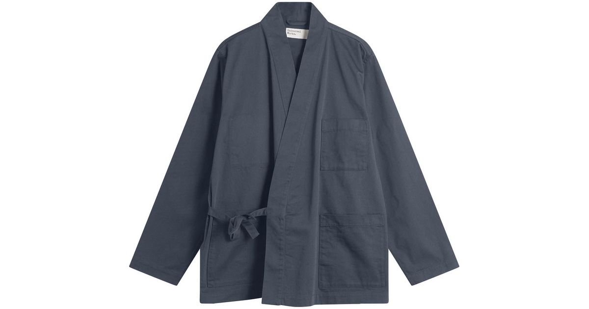 Universal Works Kyoto Work Jacket in Blue for Men | Lyst