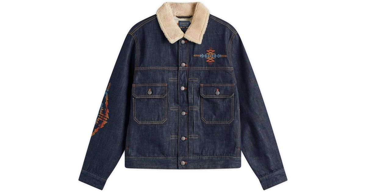 Pendleton Needlework Type Ii Denim Jacket in Blue for Men | Lyst