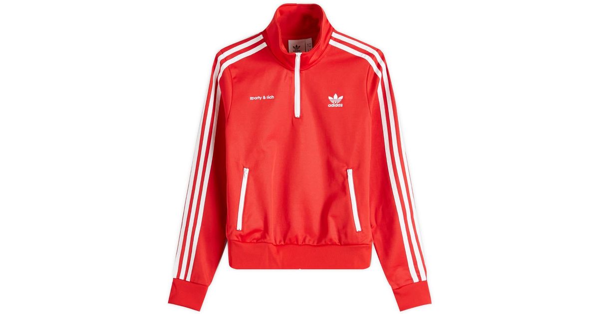 adidas X Sporty & Rich Track Top in Red | Lyst UK
