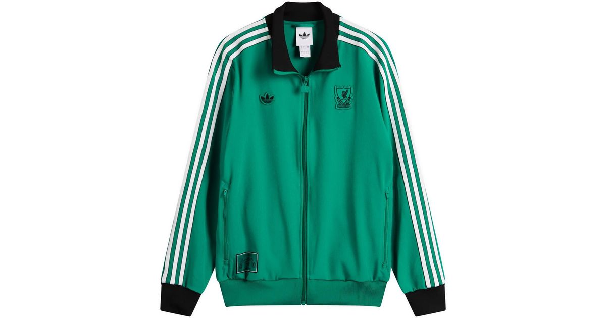 adidas Liverpool Fc Icon Track Top in Green | Lyst