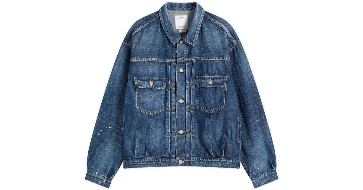 Visvim 0Xx Dmgd-00 Denim Jacket in Blue for Men | Lyst