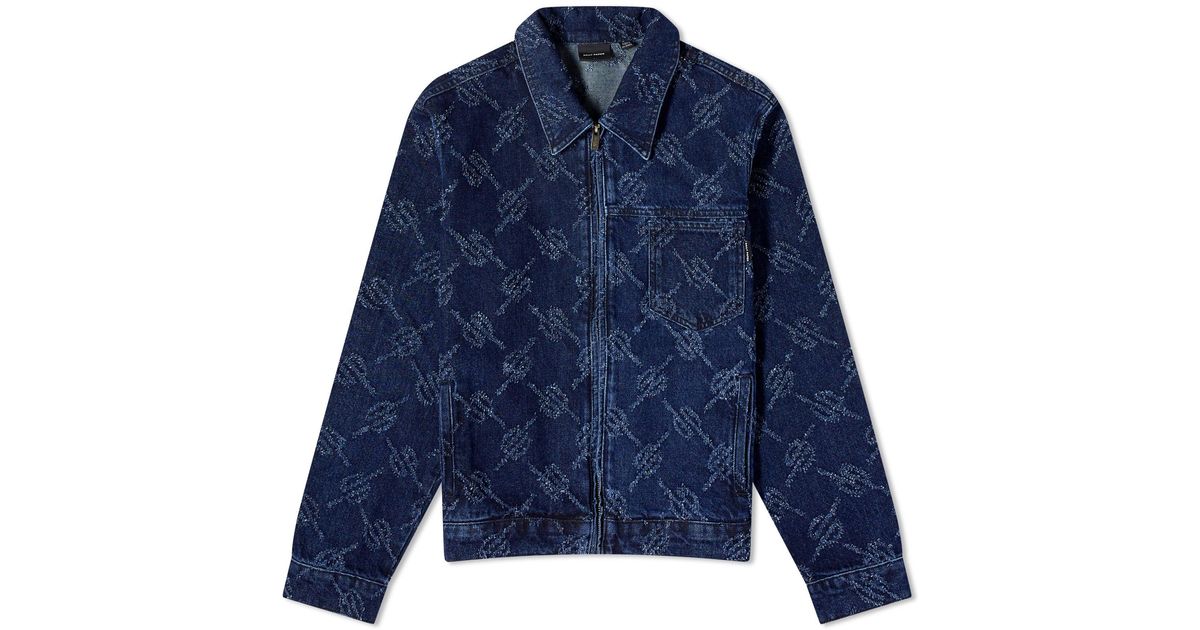 Daily Paper Jacob Denim Jacket in Blue for Men | Lyst