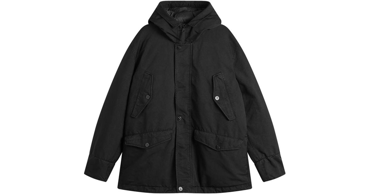 Stone Island Ghost David-Tc Parka Jacket in Black for Men | Lyst UK
