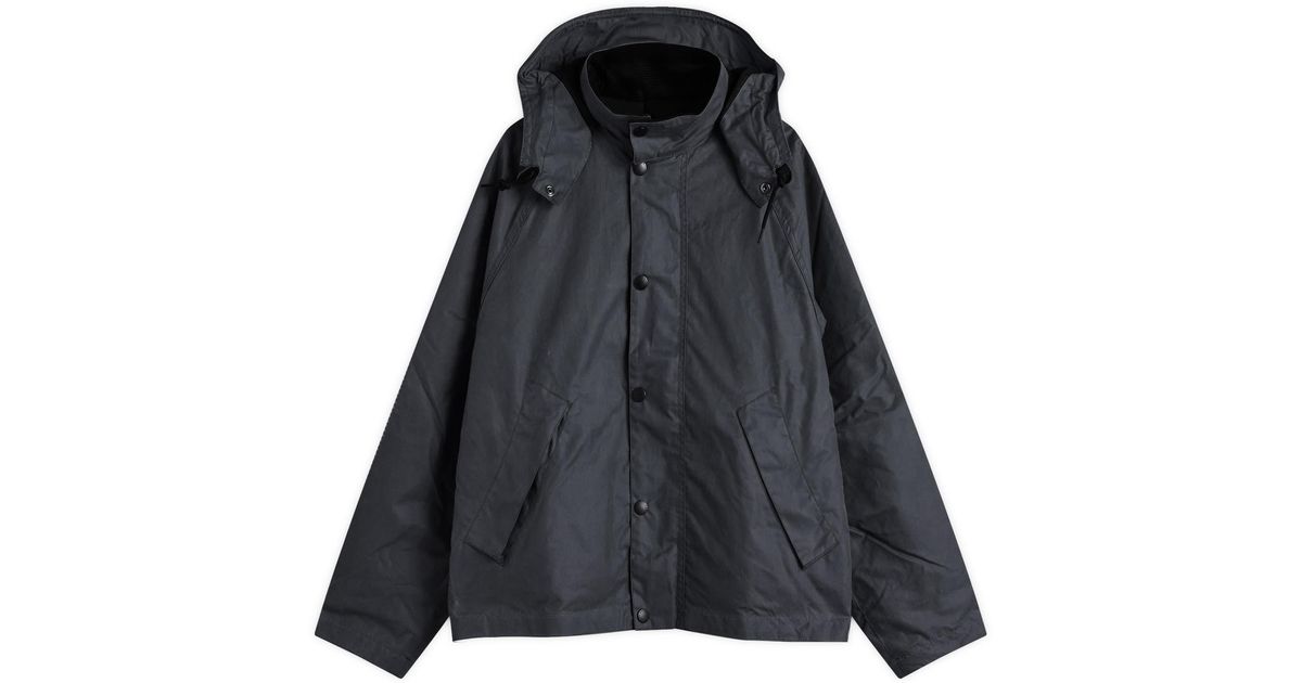 Barbour X Margaret Howell Transport Wax Jacket in Black for Men | Lyst UK