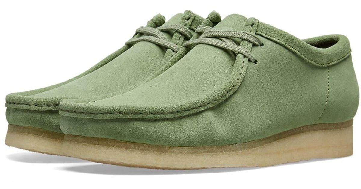 Clarks Wallabee in Green for Men | Lyst