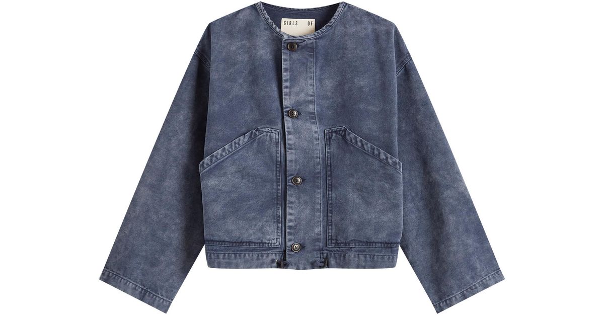 Girls Of Dust Nuclear Jacket in Blue | Lyst
